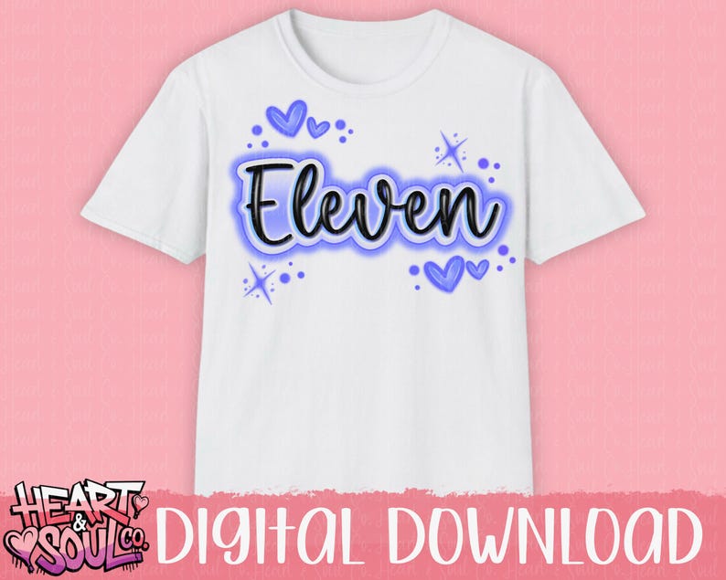 Eleven Airbrush PNG – Birthday Number 11, Digital Download - Etsy
