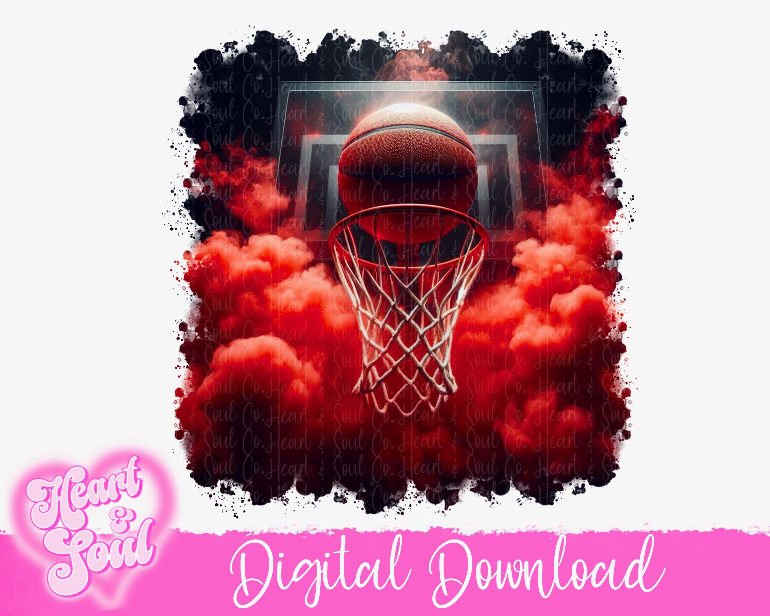 Red Basketball Sublimation Background – PNG Template (digital Download ...