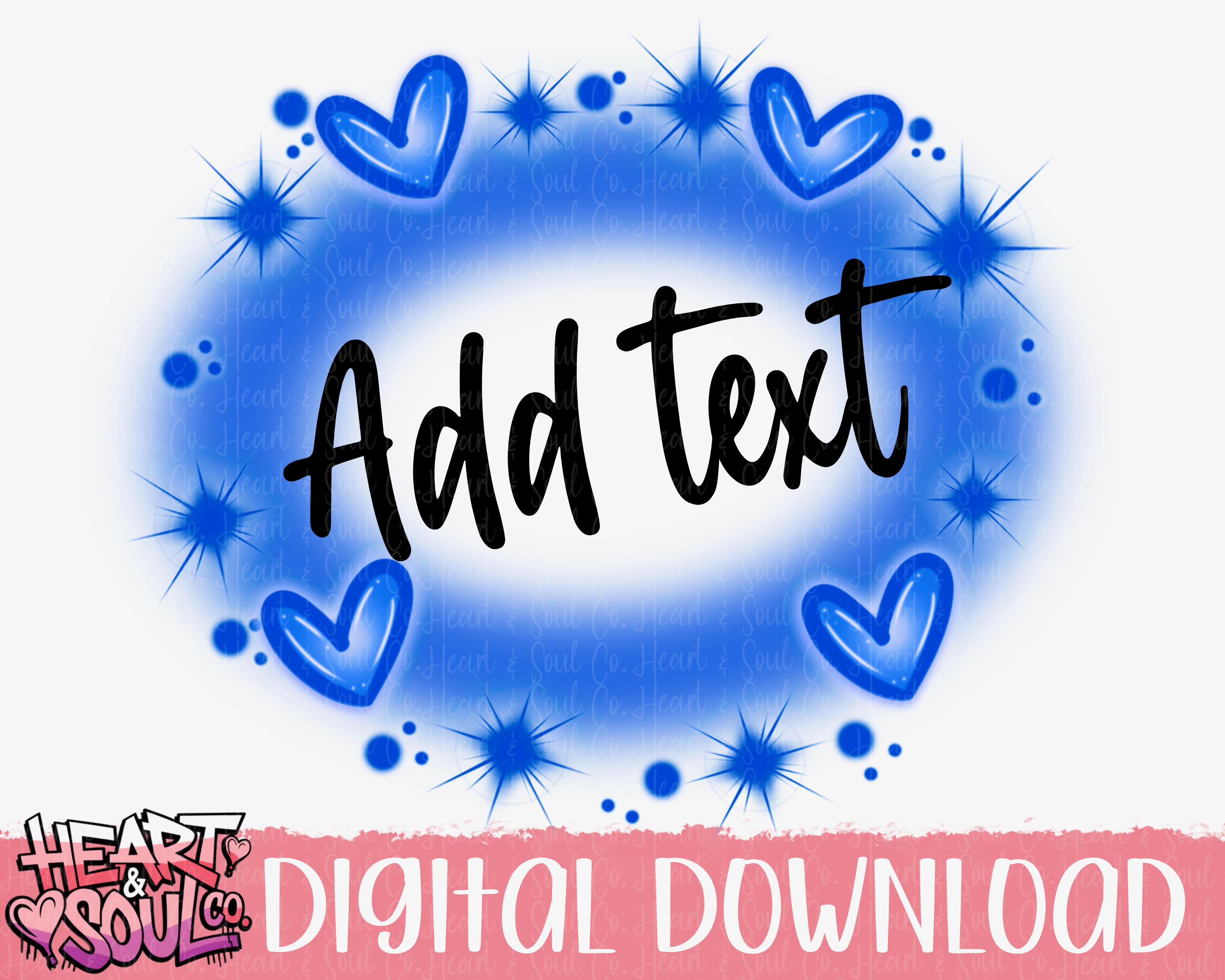 Blue Airbrush Background Png- Airbrush Background Template Png ...