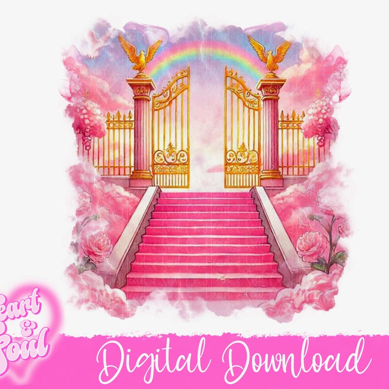 Pink Heaven Background - Etsy