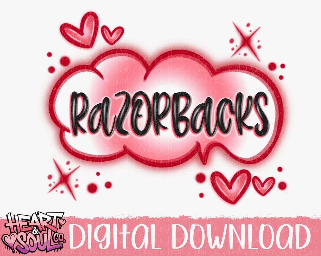 Razorbacks Png- Airbrush PNG- Game Day Png- School Spirit- Mascot Png ...