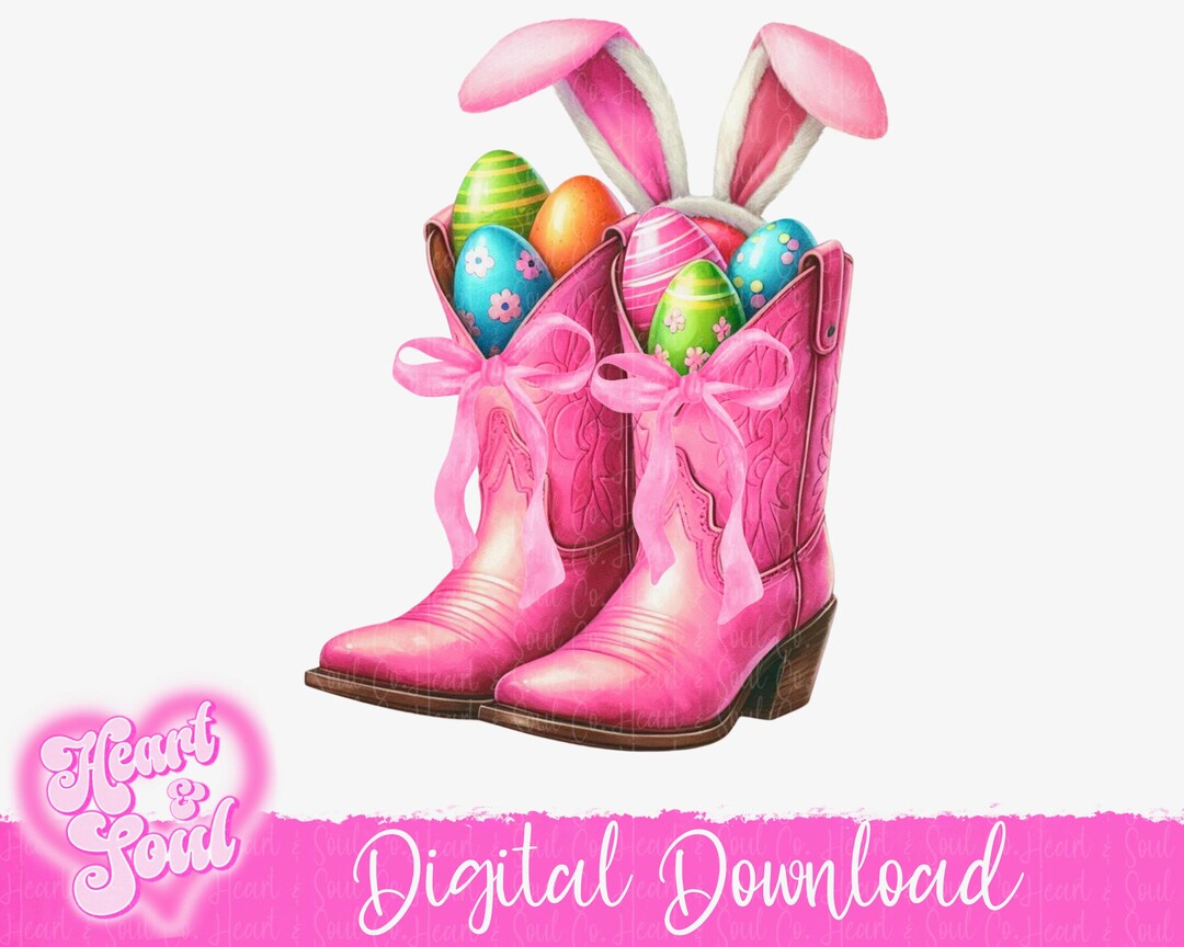 Howdy Easter Png- Western Easter Bunny Png- Cowboy Boots Bunny Png ...