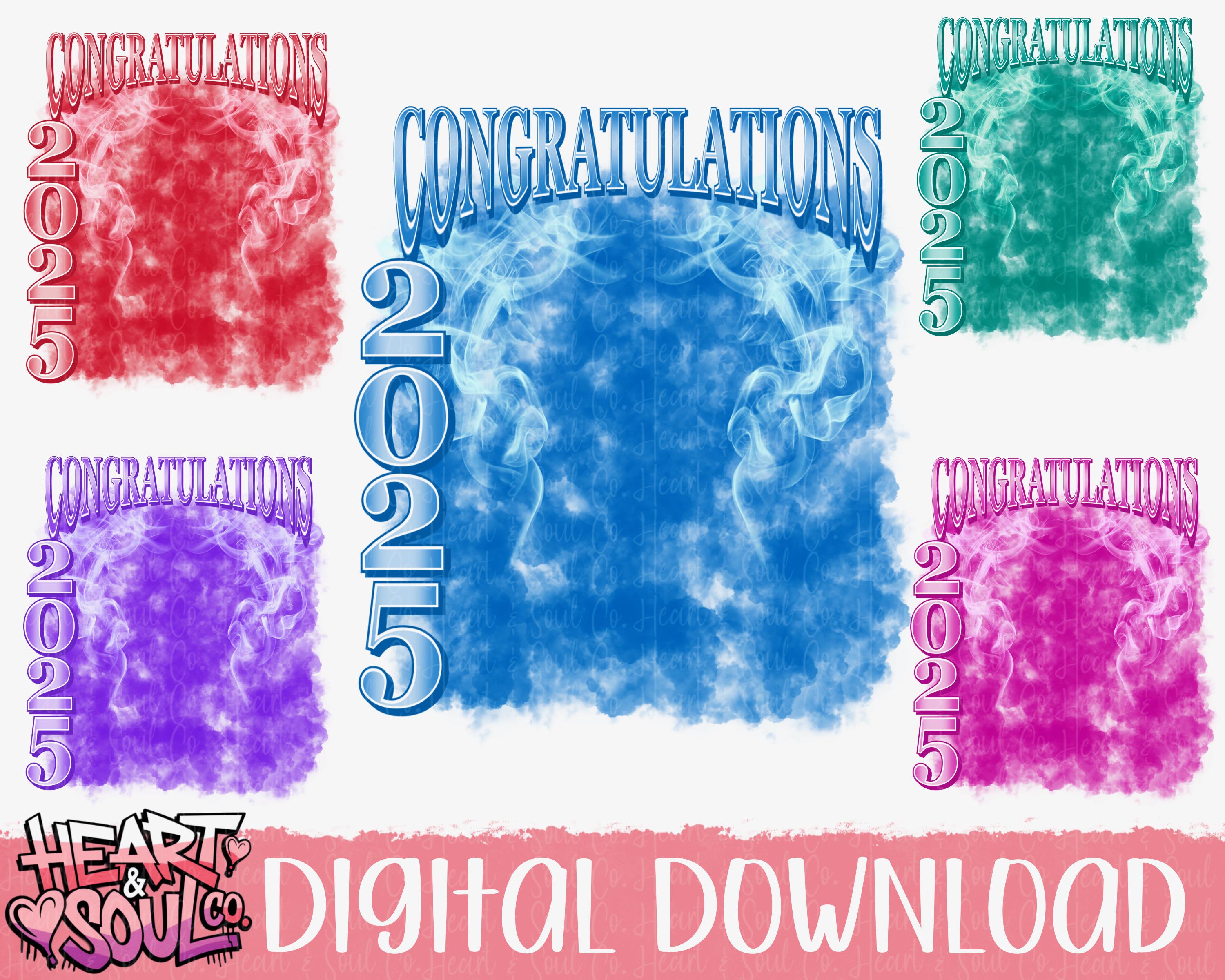 Congrats Class of 2025 Bootleg Background Template- Graduation Bootleg ...