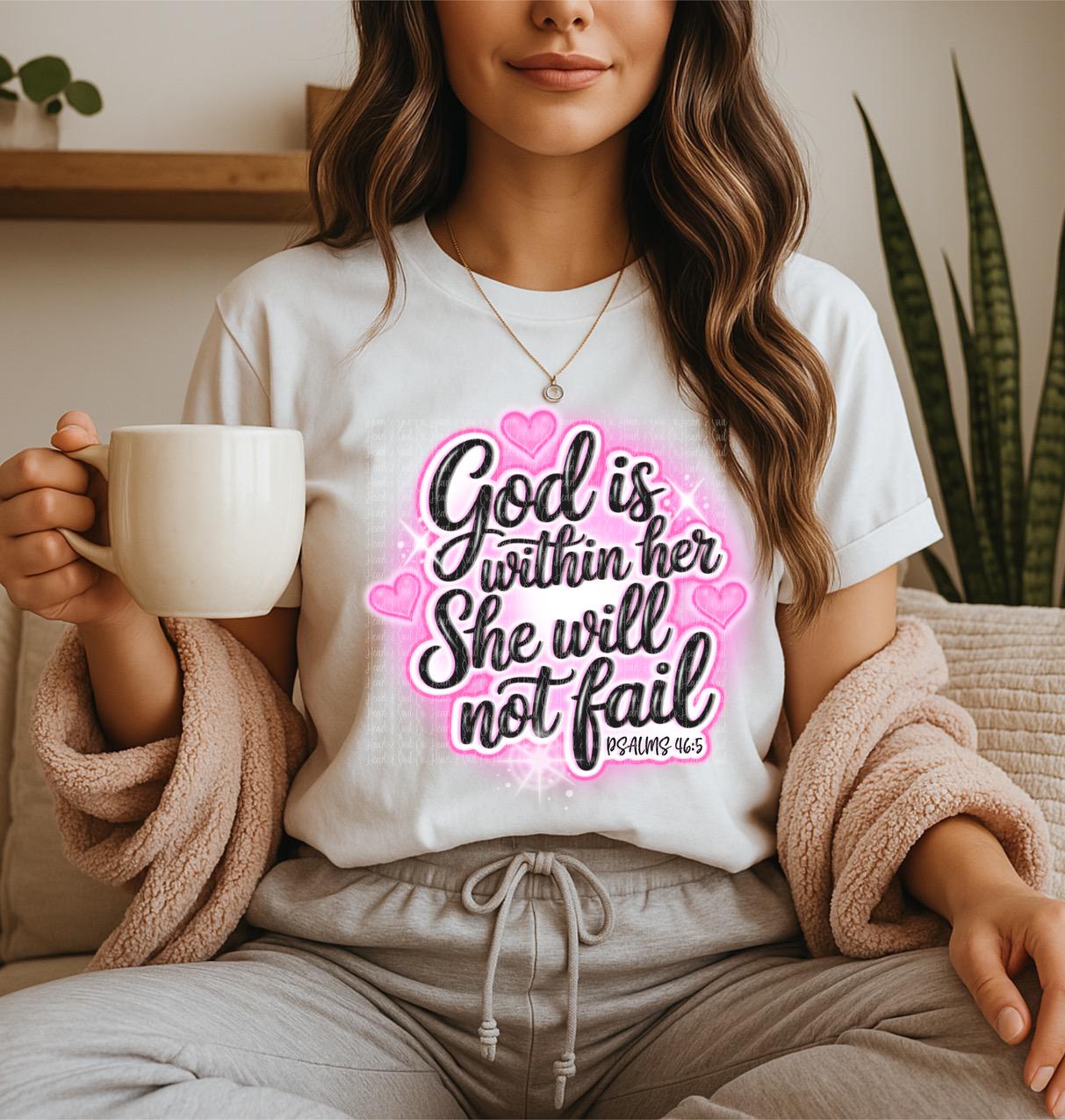 God is Within Her She Will Not Fail Airbrush Png-digital Download - Etsy