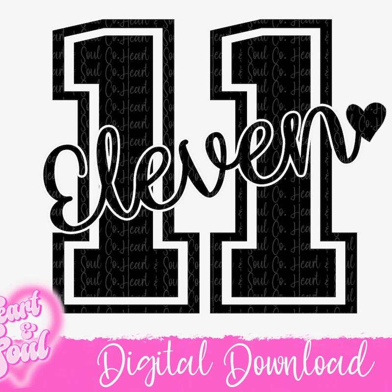 11th Birthday Svg - Etsy