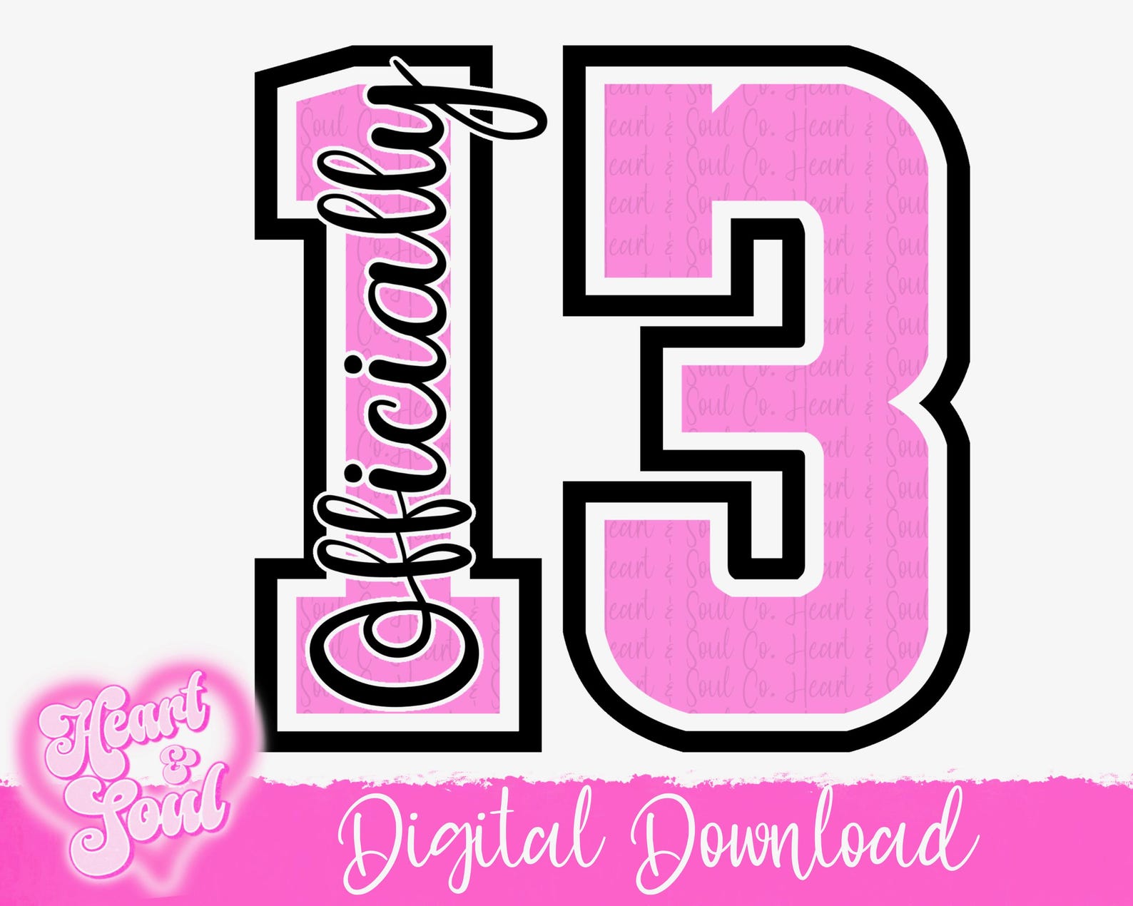 Officially 13 Svg-png- Officially 13 Svg-digital Download - Etsy
