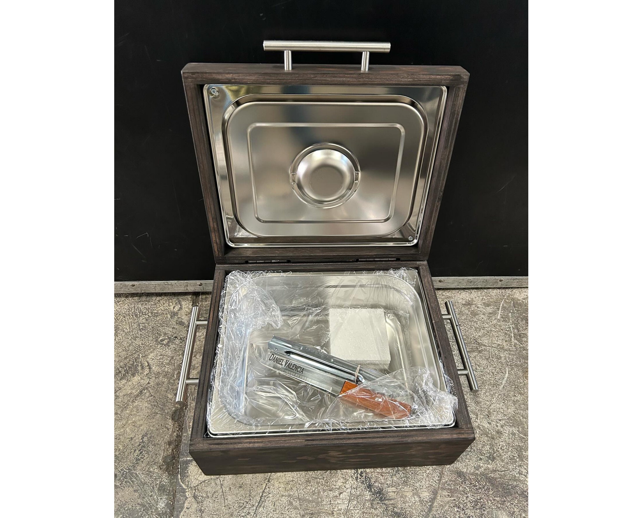 The Grillfather BBQ Box, Engraved Grill Box, Custom BBQ, Grill Tools ...