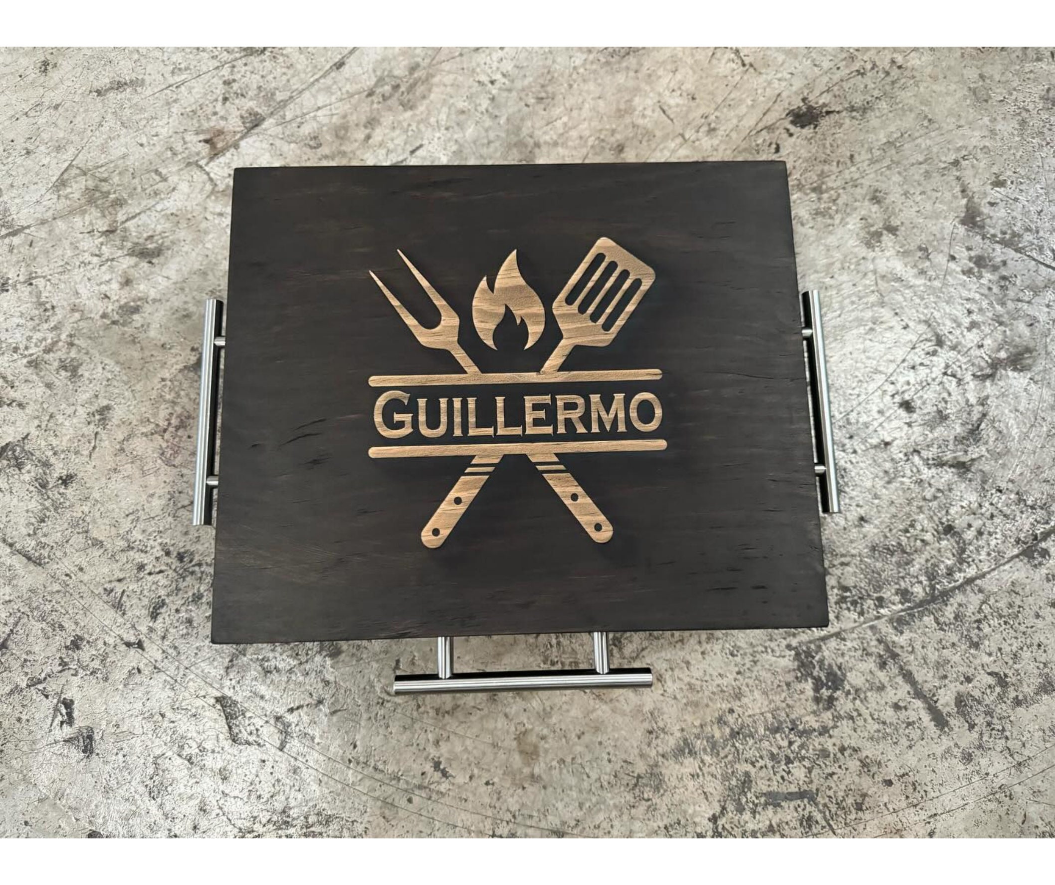 The Grillfather BBQ Box, Engraved Grill Box, Custom BBQ, Grill Tools ...