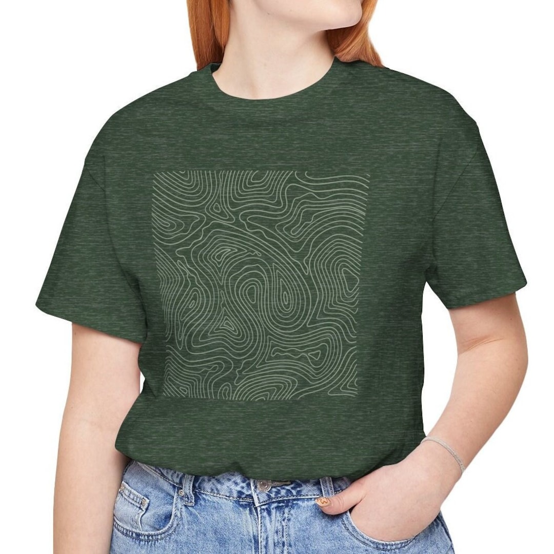 Topographic Map Shirt - Etsy