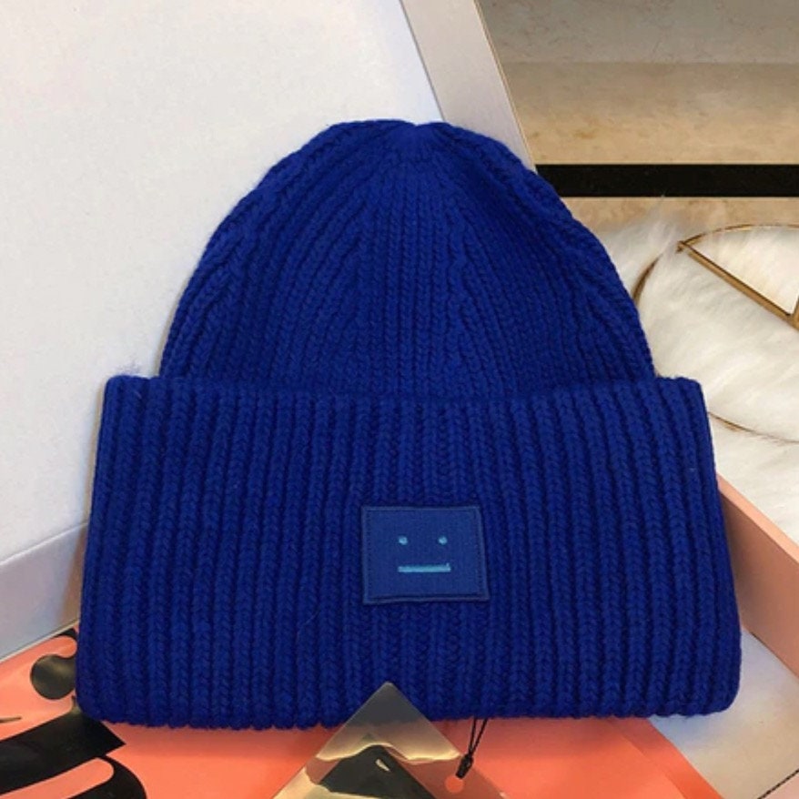 Smiley Face Beanie - Etsy