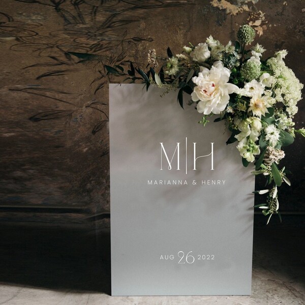 Initial Welcome Sign - Etsy