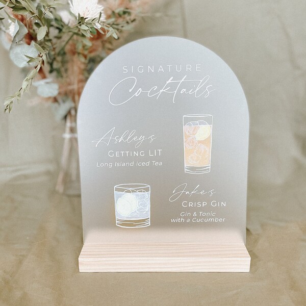 Signature Cocktail Sign - Etsy