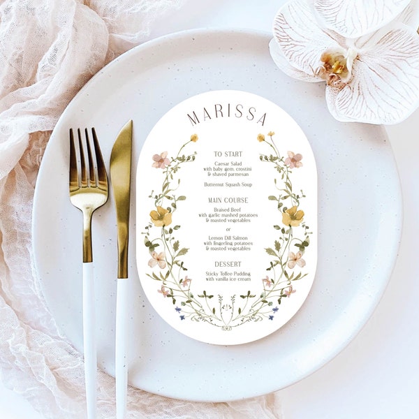 Wedding Menu Bag - Etsy