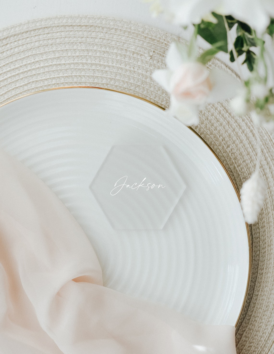 Acrylic Place Cards for Modern Minimalist Wedding Frosted - Etsy