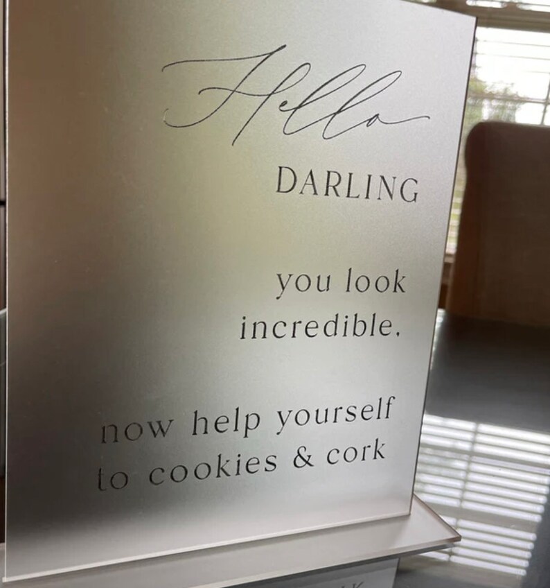 Custom Arch Sign 5x7, 8x10, 11x14 Sign Frosted, Clear, Black or White ...