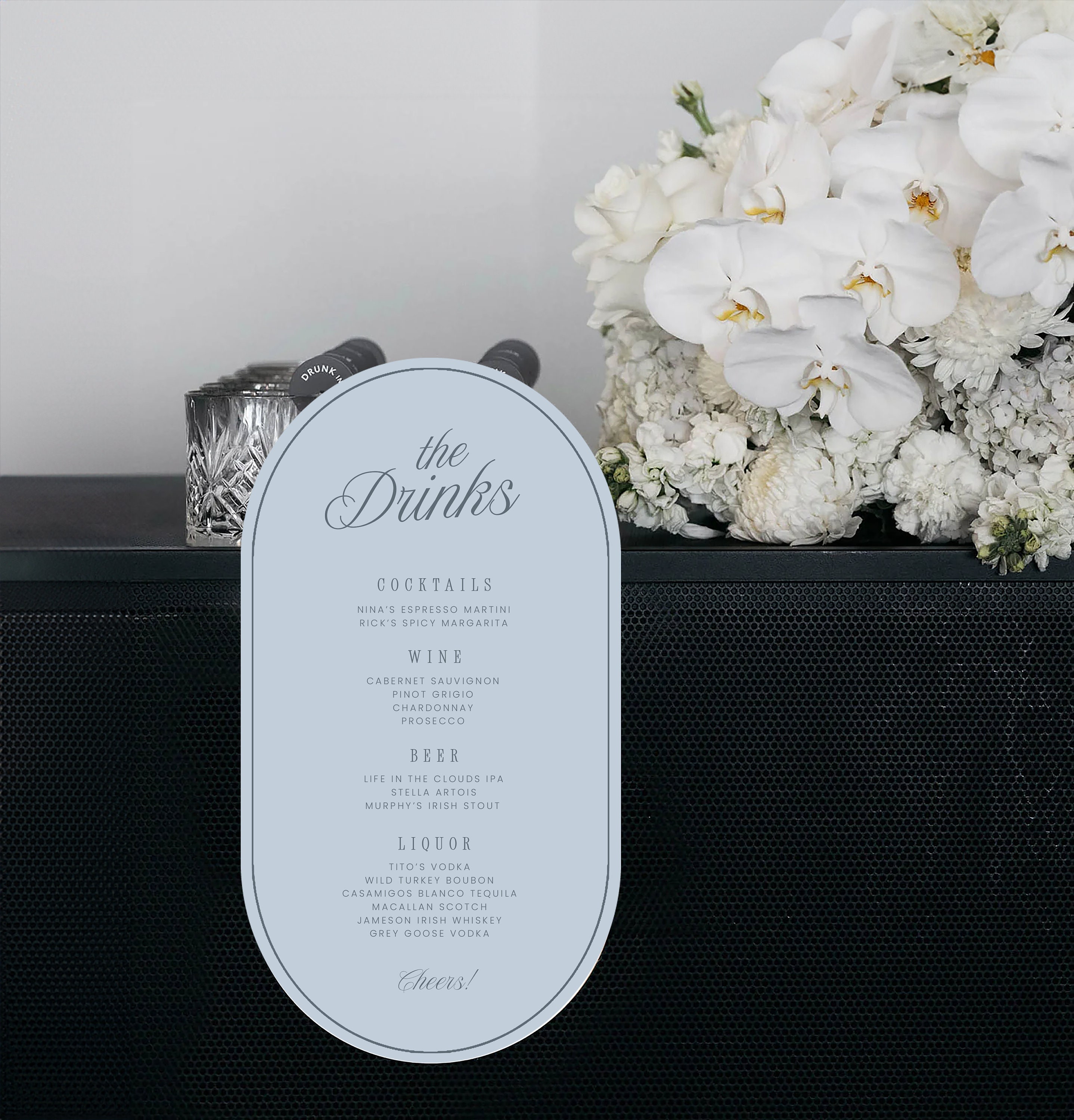 Floating Bar Sign With Arch Shape and Retro Design Wedding Bridal ...