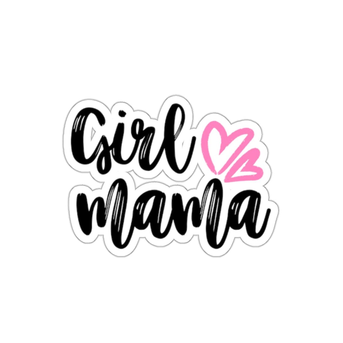 Girl Mama Kiss-cut Stickers, Cute Mom Vinyl Decal for Laptop, Water ...