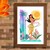 Hula Girl Art Print | Mid Century Modern Wall Art | Hawaiian Art | Hula ...