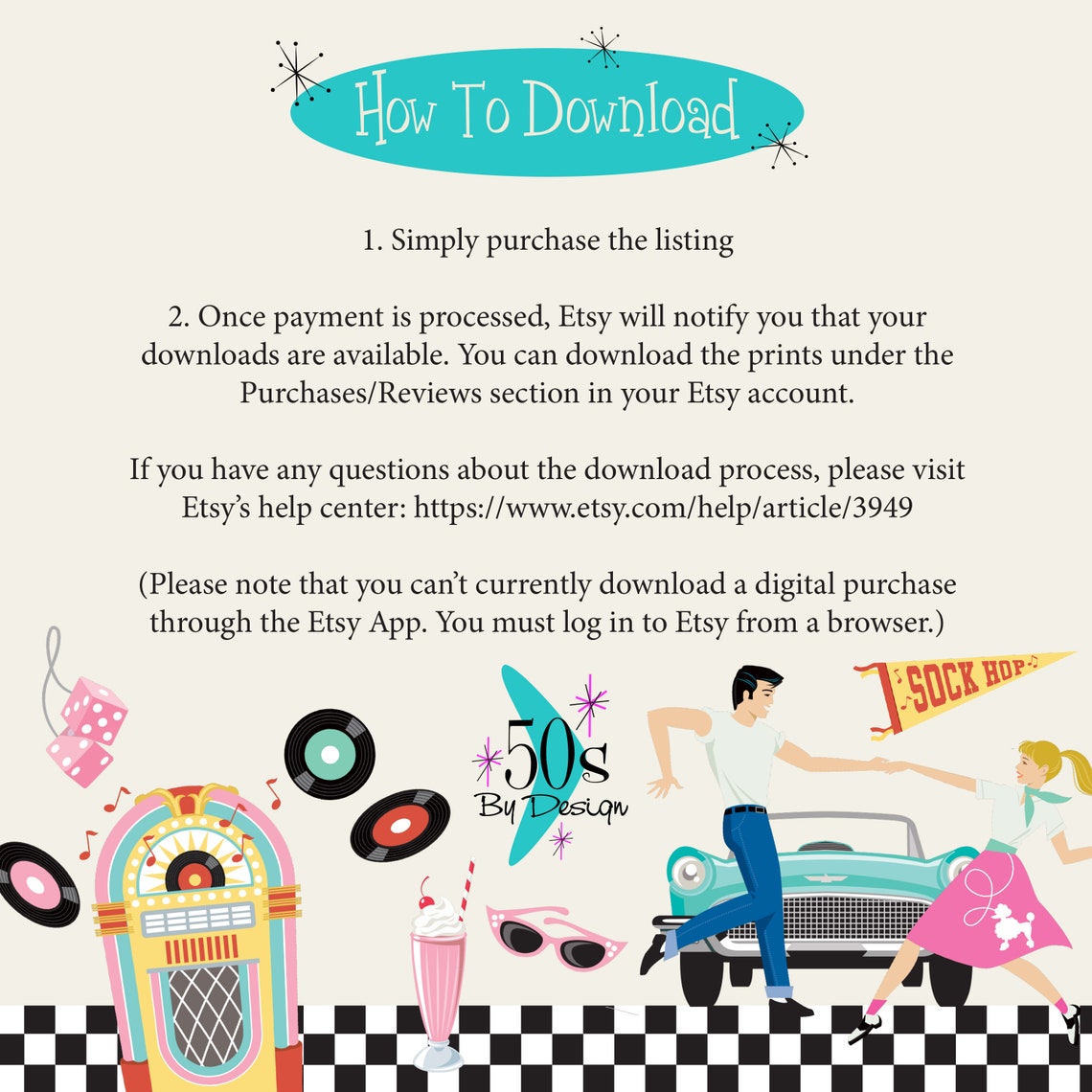 50s Diner Retro Clipart, 1950s Scrapbooking Kit, Mid Century Cars ...