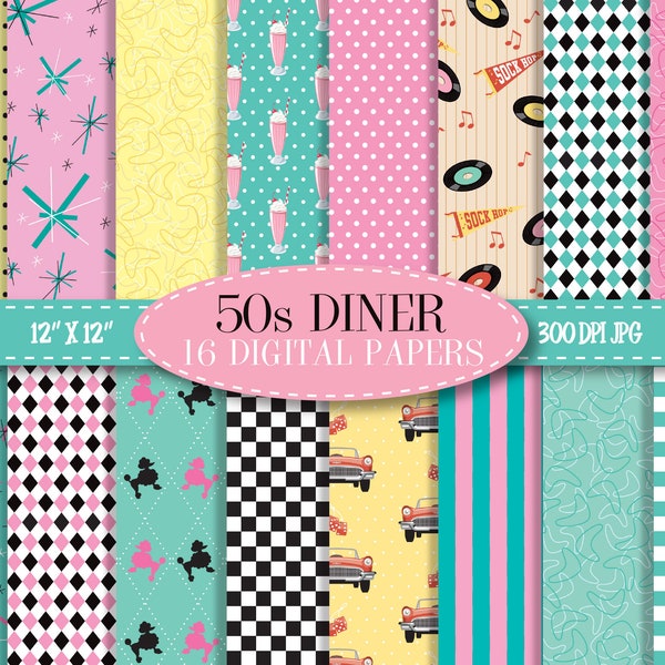1950s Wallpaper - Etsy