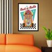 50s Rock & Roll Decor Jukebox Art Print 1950s Party Sock - Etsy