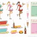 50s Diner Retro Clipart, 1950s Scrapbooking Kit, Mid Century Cars ...