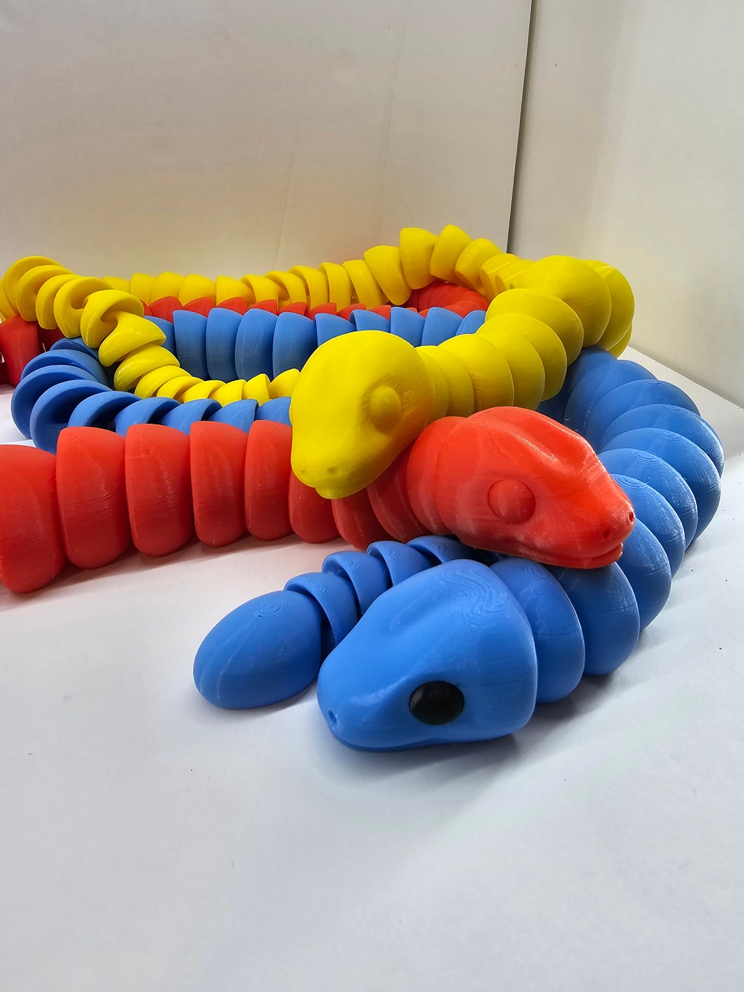 Flexi 3dprinted Cute Snake - Etsy