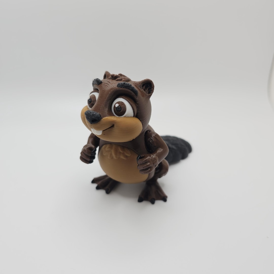 3D Printed Cute Flexi Beaver – Articulated & Adorable! - Etsy