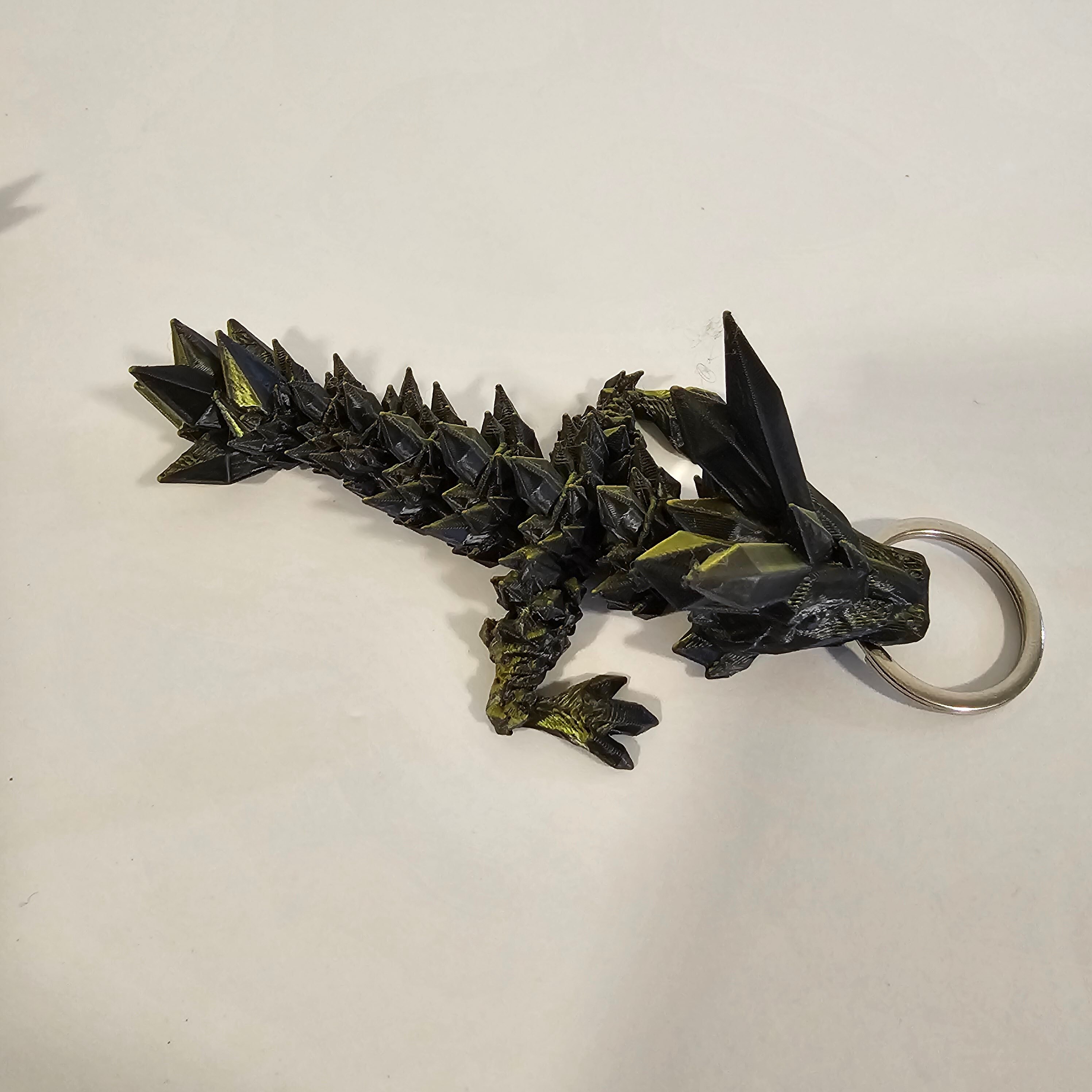 Articulated Baby Crystal Dragon Key Chain - Etsy