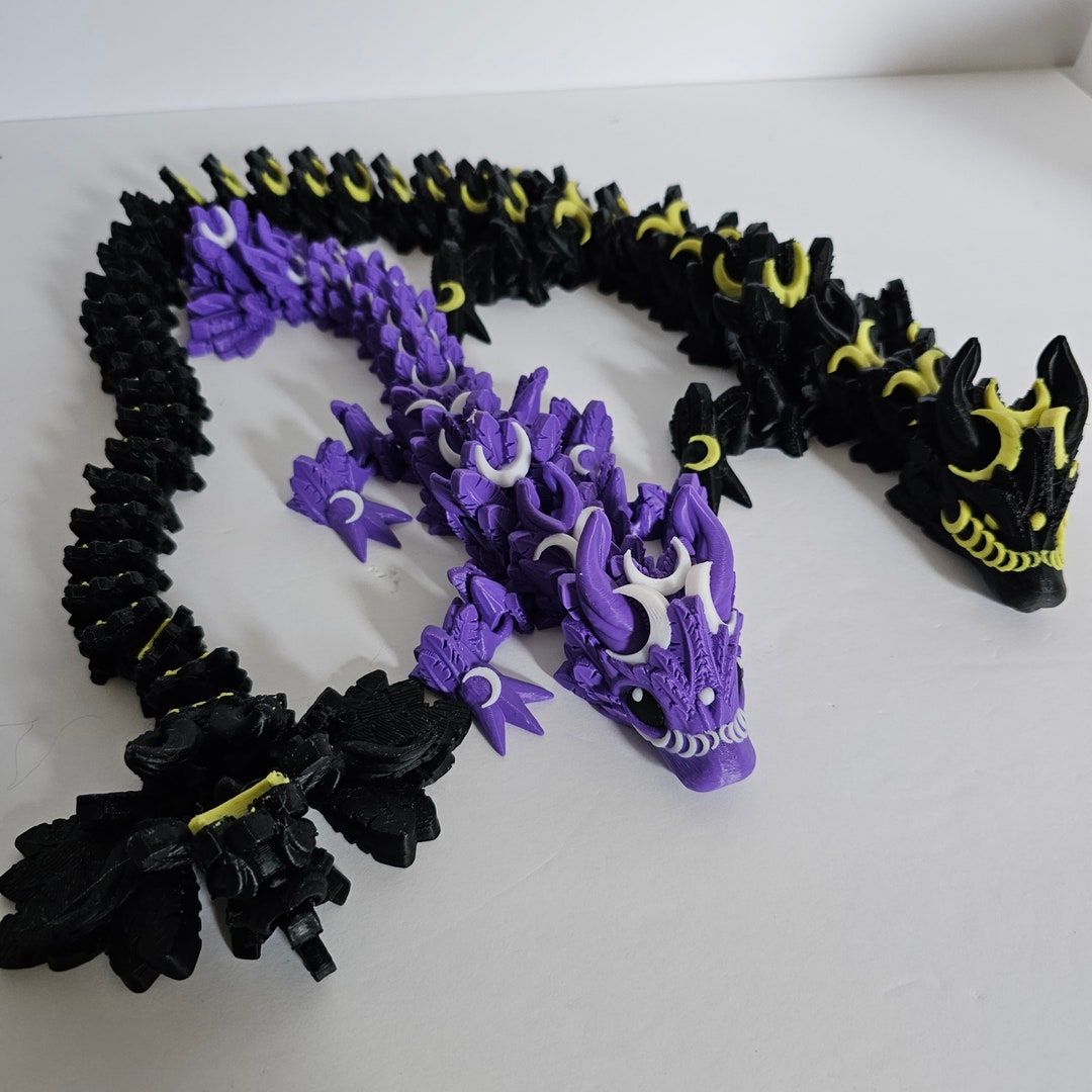 Articulating Lunar Moon Dragon by Cinderwing - Etsy