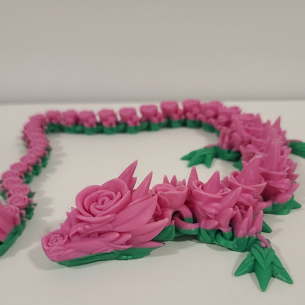 Rose Dragon Stl - Etsy