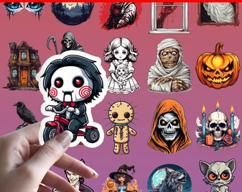 20x Horror Pack #1 Designs .SVG | Sticker | Hallooween | Movie | Chibi ...