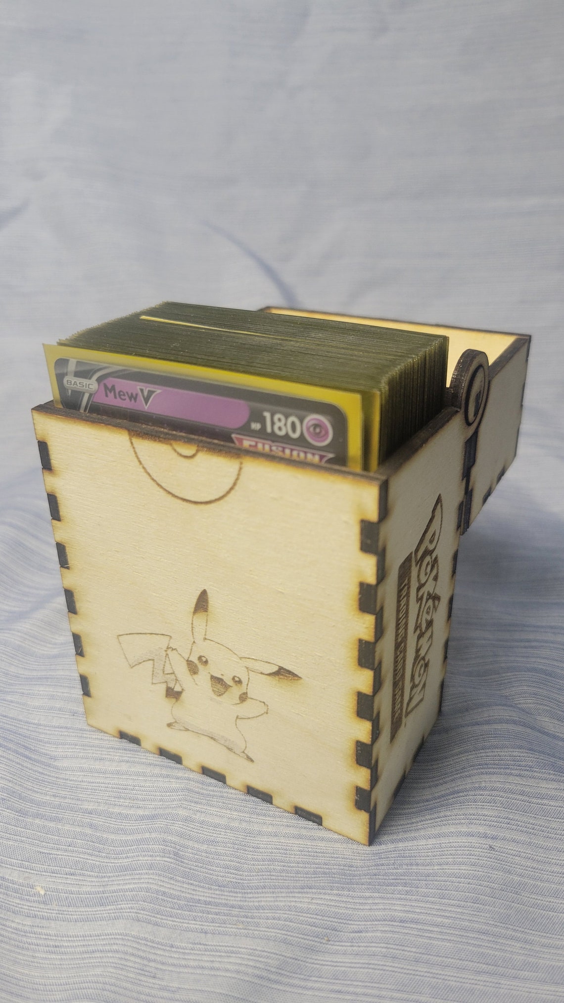 Pokemon Deck Card Box Laser Cut File | Pokemon Deck Card Holder SVG ...