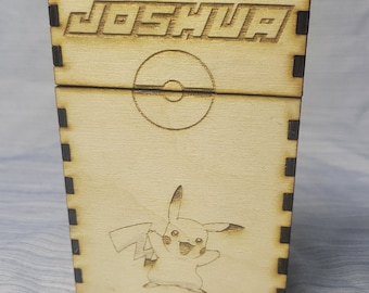 Pokemon Card Box Laser Cut File | Pokemon Card Holder SVG | Trading ...
