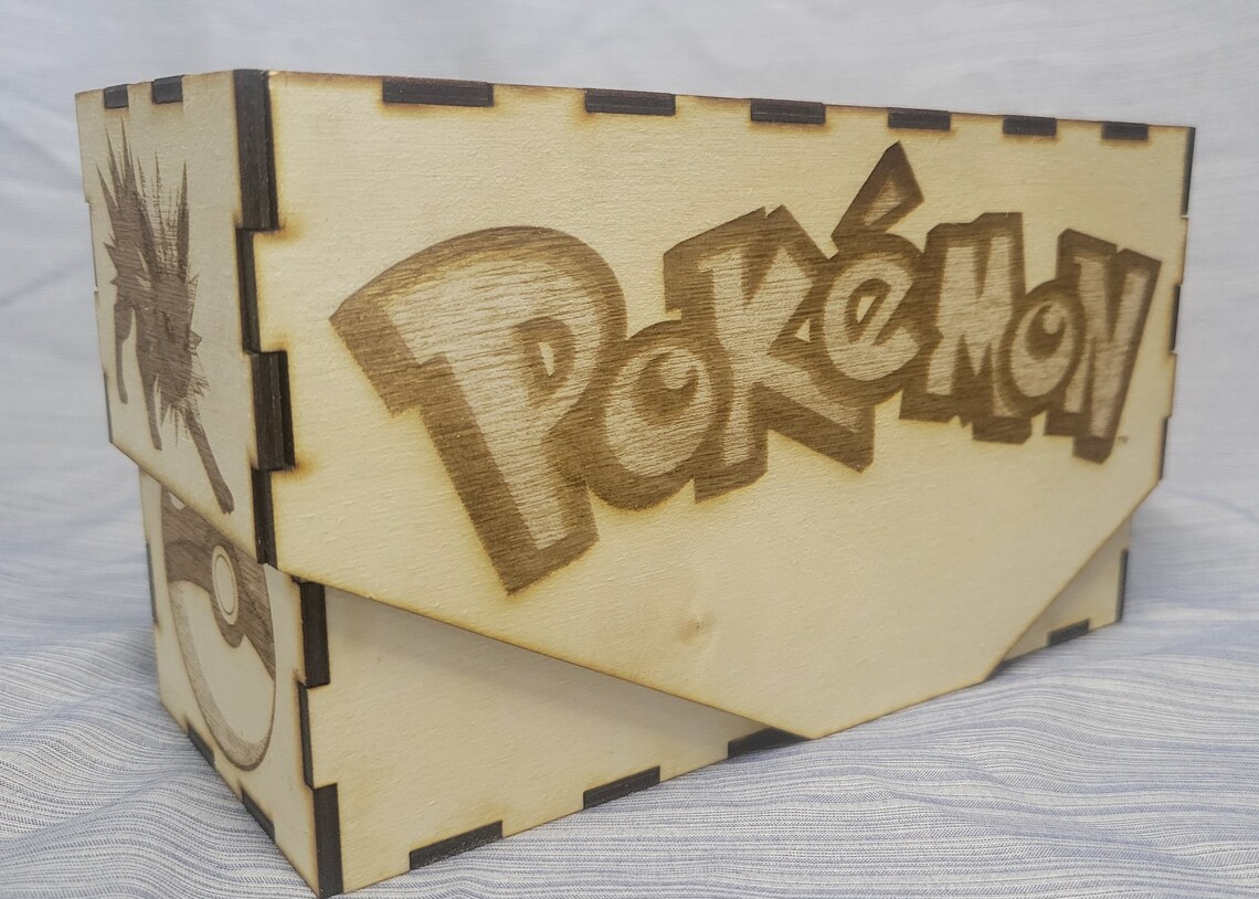 Pokemon Card Box Laser Cut File | Pokemon Card Holder SVG | Trading ...