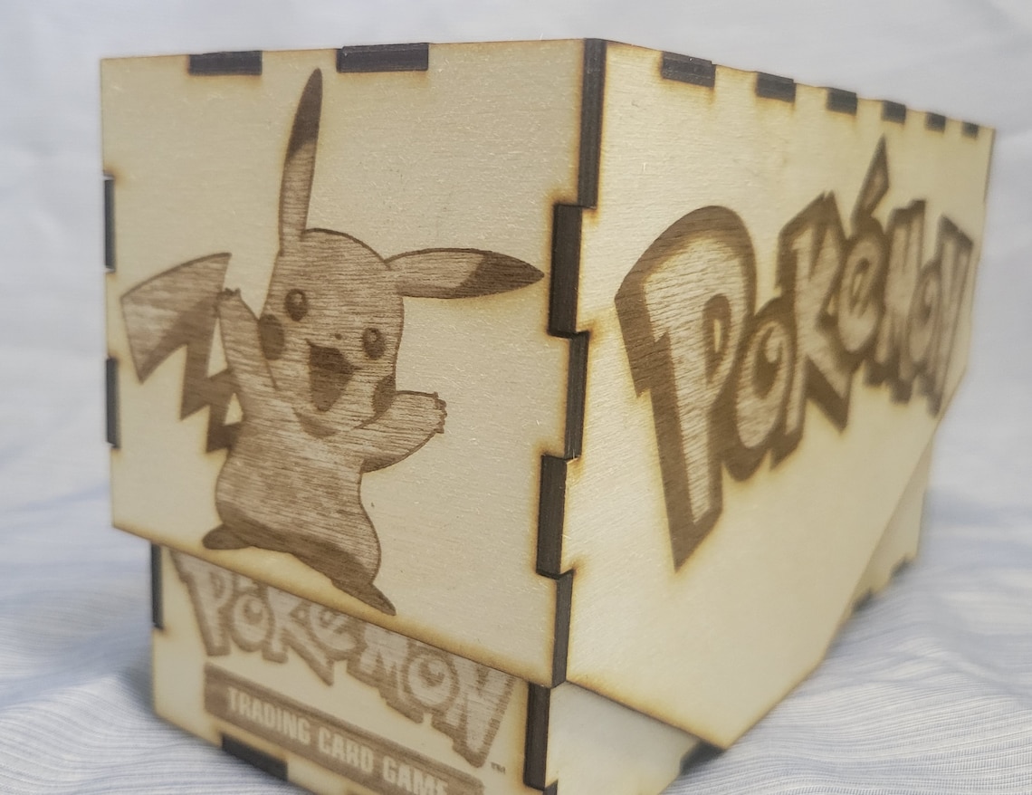 Pokemon Card Box Laser Cut File | Pokemon Card Holder SVG | Trading ...