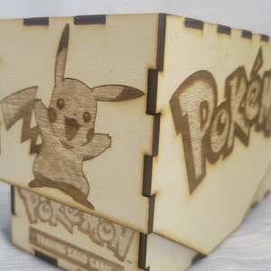 Pokemon Card Box Laser Cut File | Pokemon Card Holder SVG | Trading ...