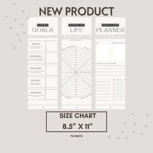 ADHD Goal Setting Mental Health Wellness Digital & Printable Worksheets ...