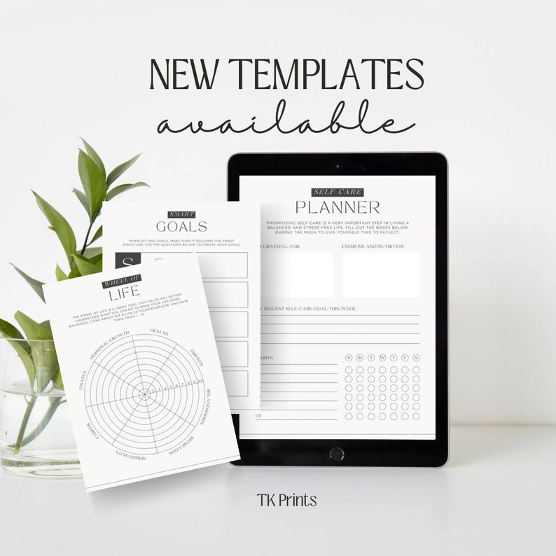 ADHD Goal Setting Mental Health Wellness Digital & Printable Worksheets ...