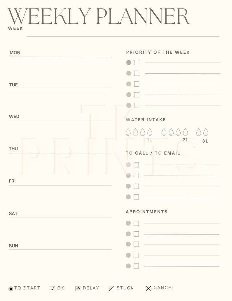 ADHD Planner Worksheet Bundle ADHD Monthly Planner ADHD Daily Planner ...
