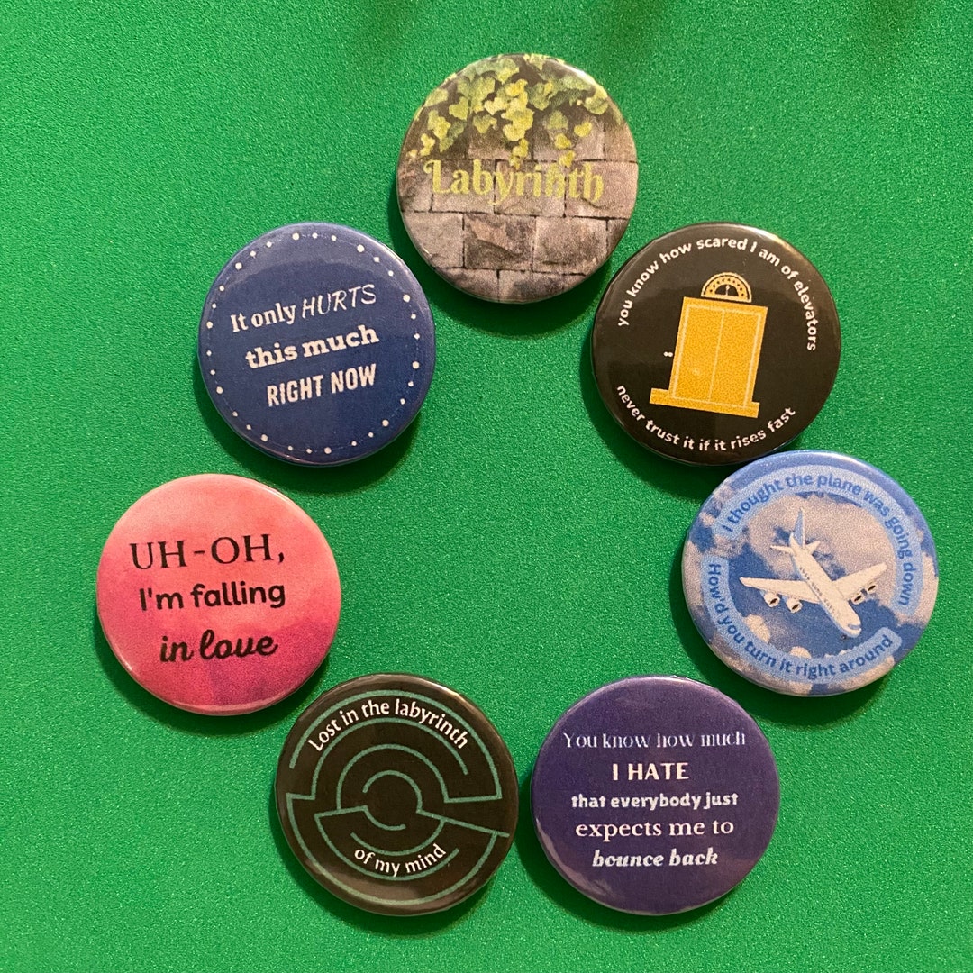 Labyrinth Taylor Swift Lyric Buttons - Etsy