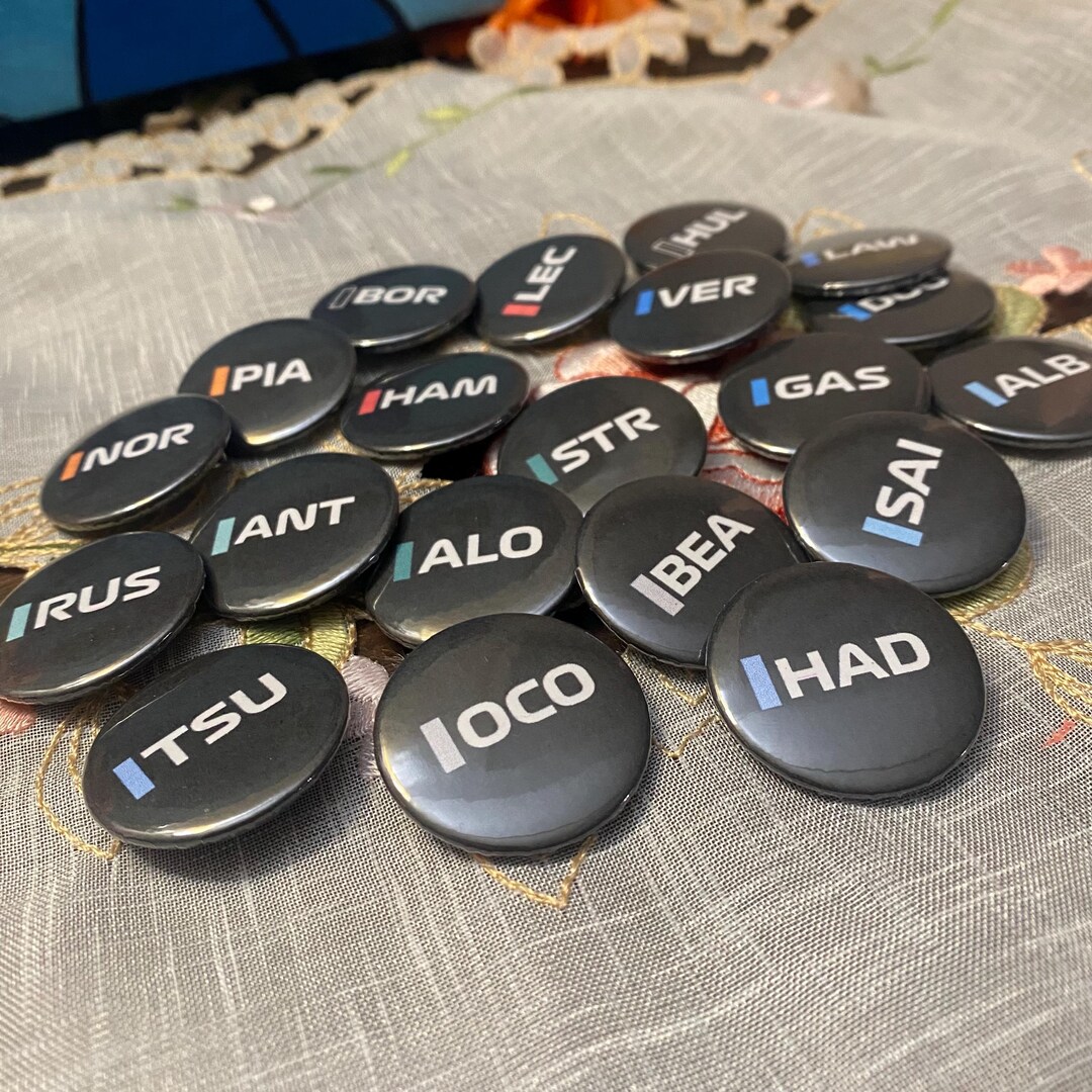 2025 F1 Formula One Drivers Buttons - Etsy