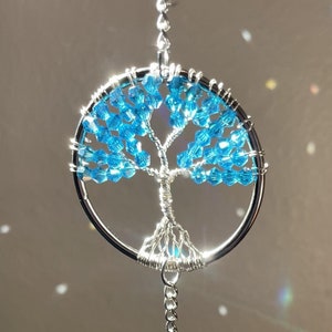 Blue Tree of Life Suncatcher - Etsy