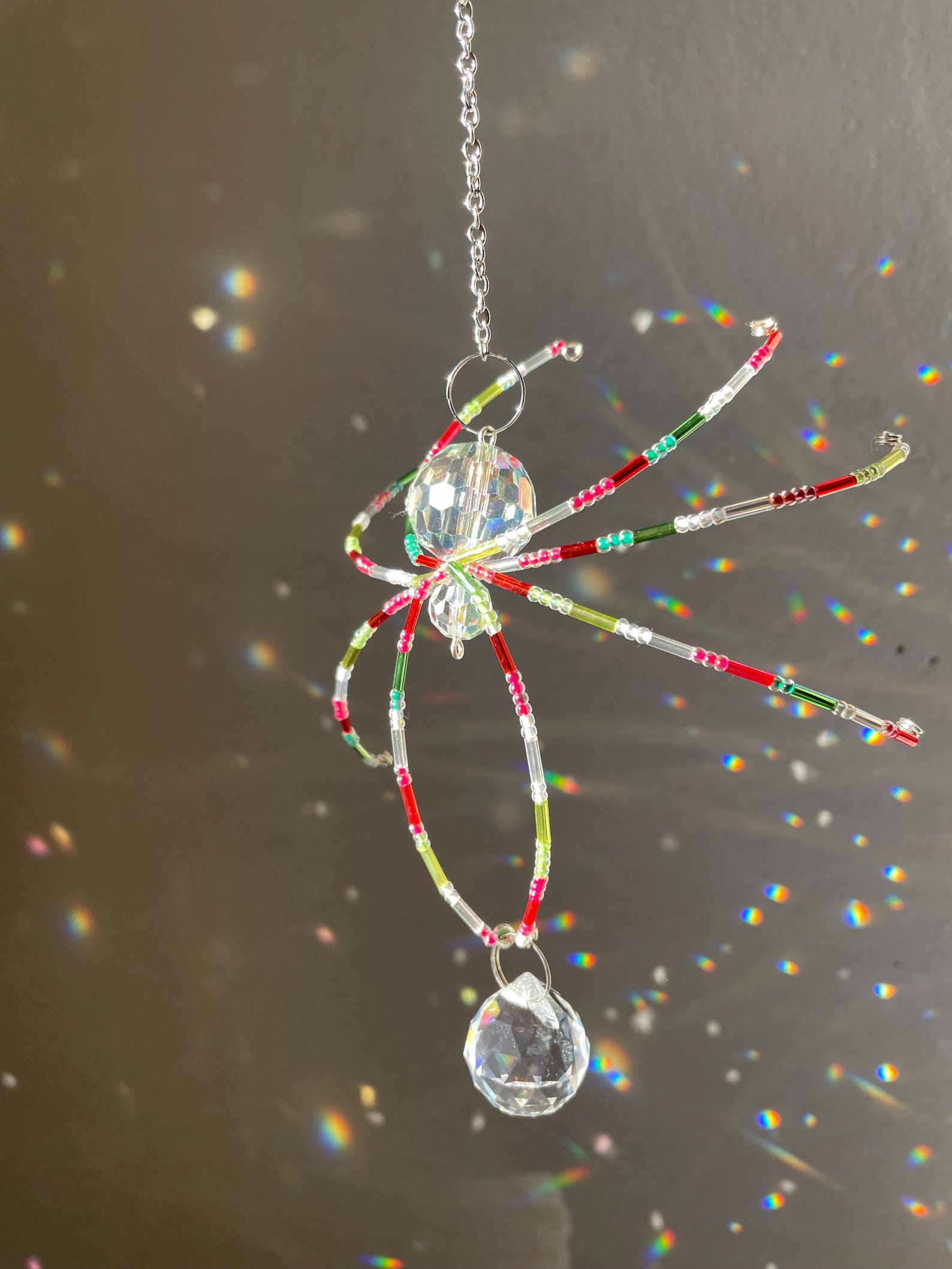 Christmas Spider Suncatcher - Etsy