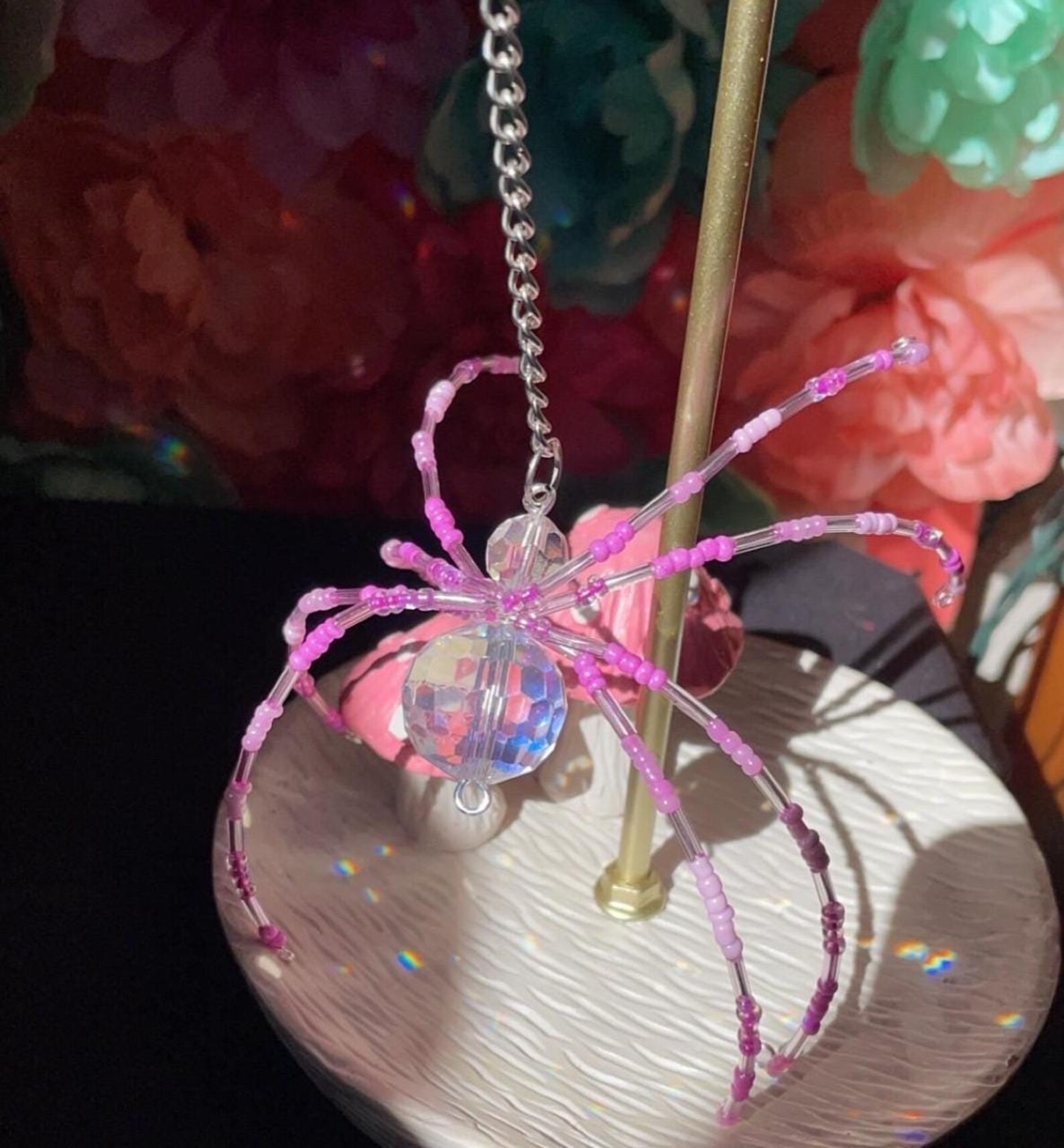 Beaded Spider Suncatcher - Etsy