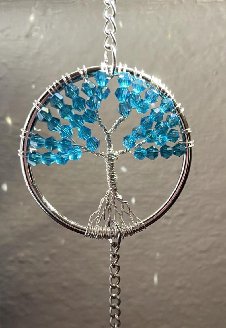 Blue Tree of Life Suncatcher - Etsy