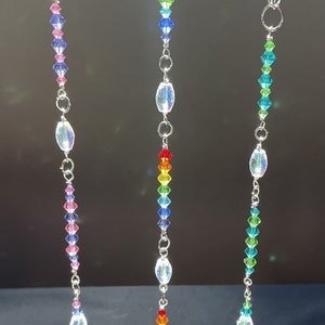 Crystal Aurora Borealis Sun Catcher Prism Handmade Window Charm Car ...