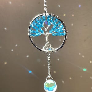 Blue Tree of Life Suncatcher - Etsy