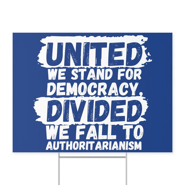 Democracy Sign - Etsy