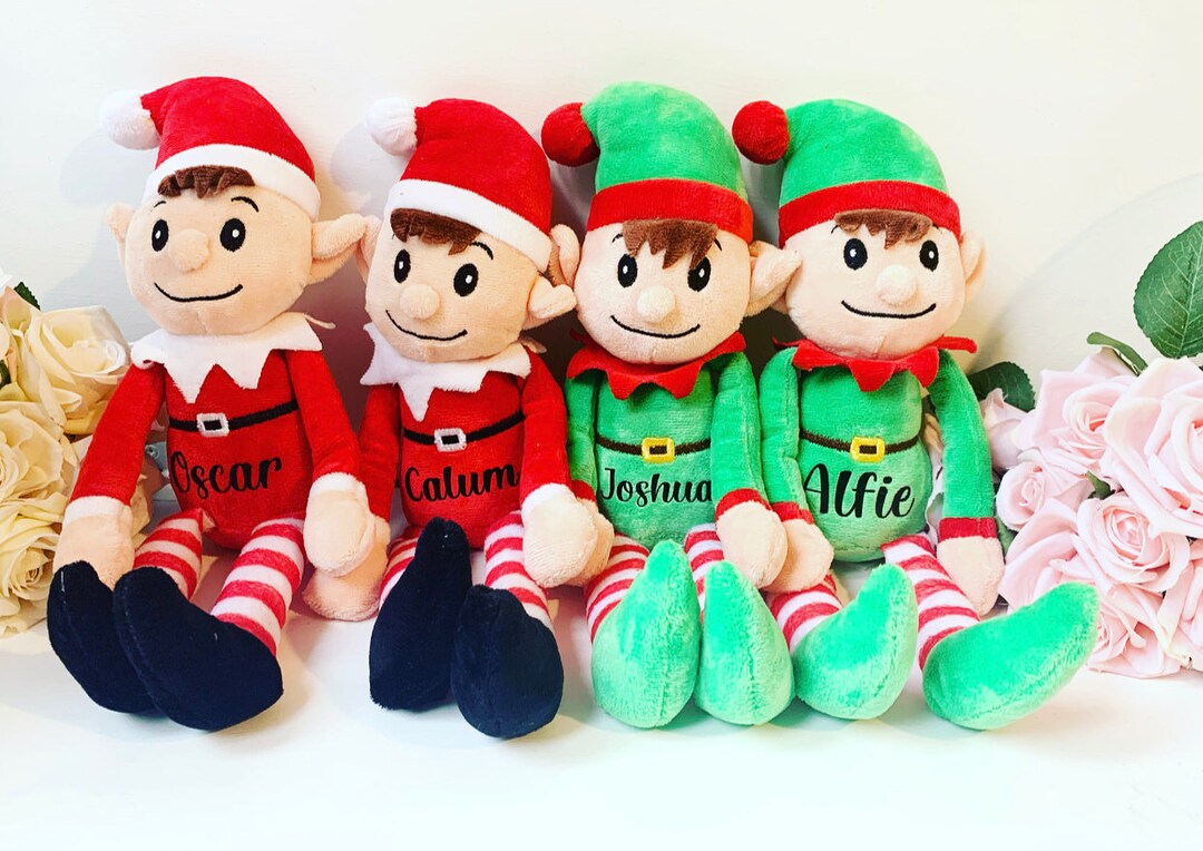 Personalised Elf|elf Plush|personalised Christmas Gift - Etsy UK